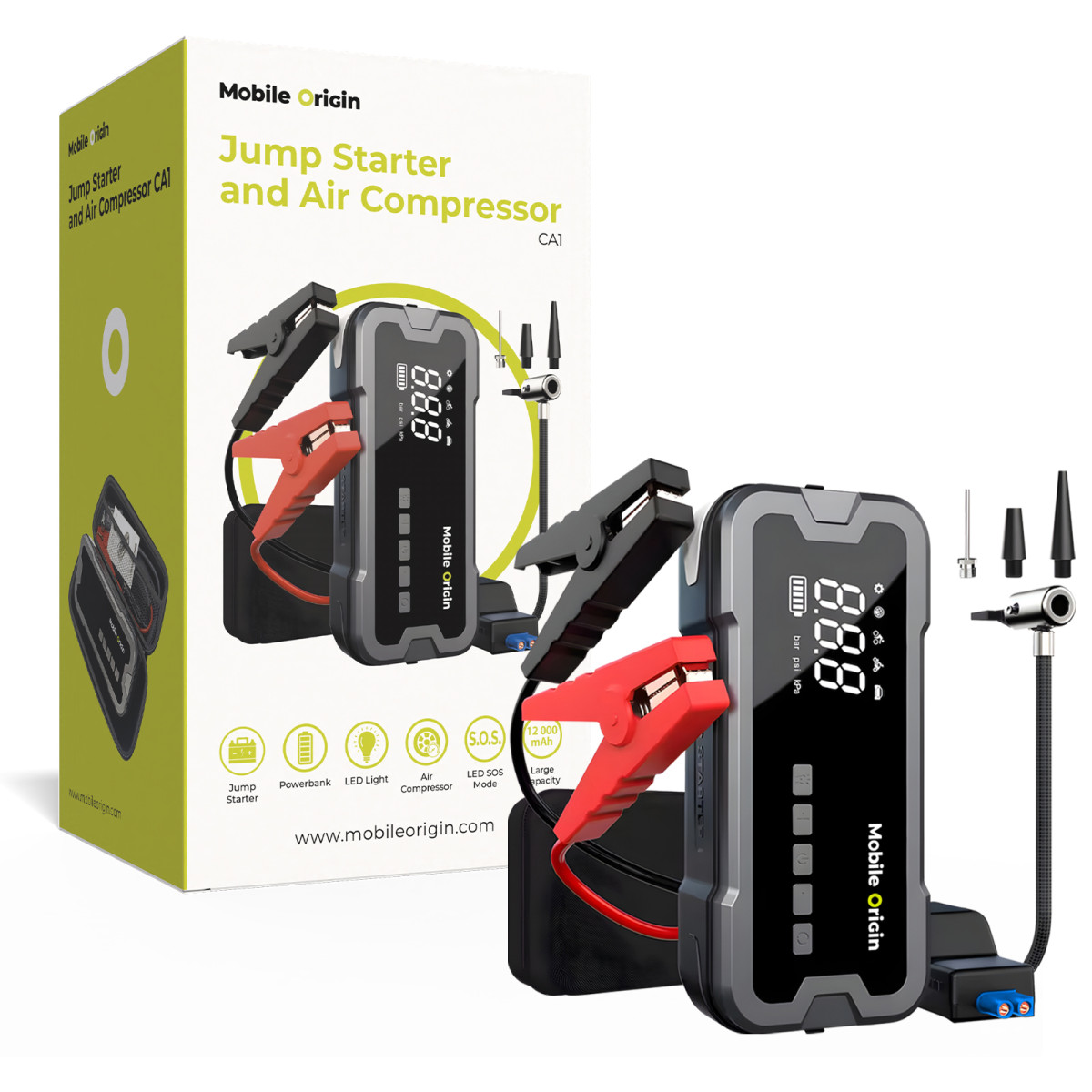 JumpStarter and Air Compressor CA1 | Mobile Origin