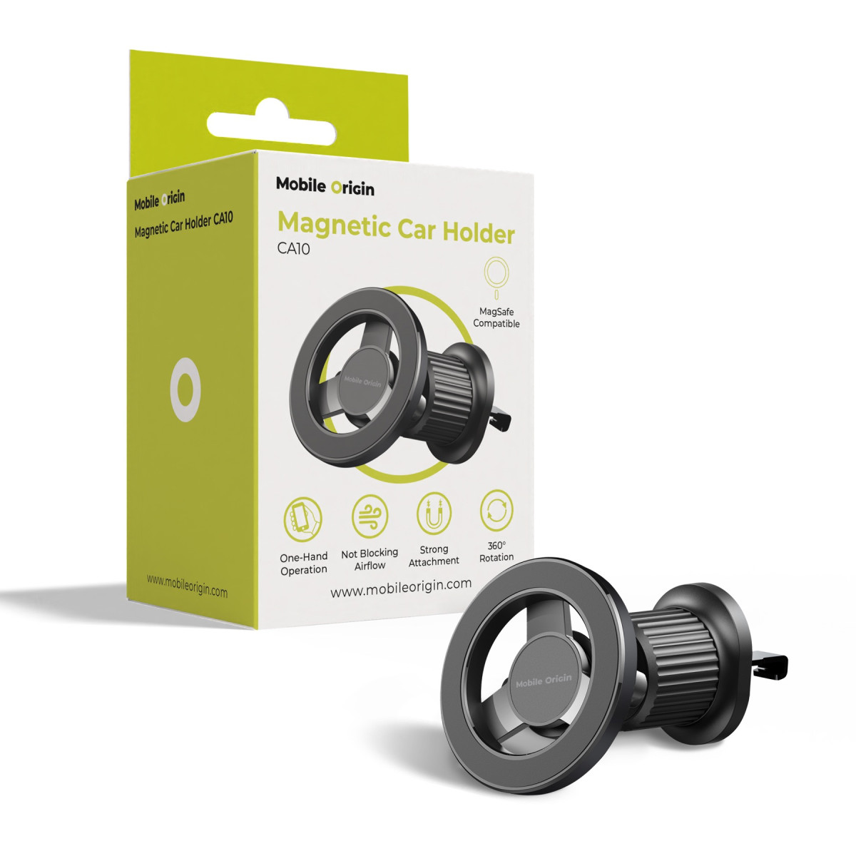 Magnetic Car Holder CA10 MagSafe Compatible | Mobile Origin