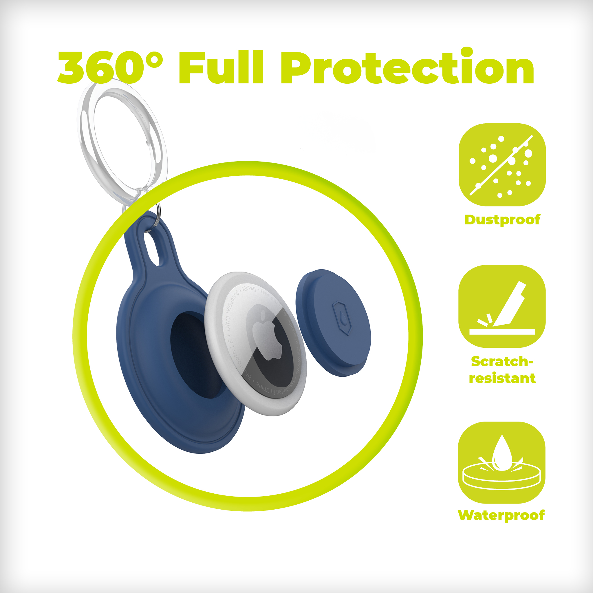 AirTag Outdoor Keychain Blue | Mobile Origin