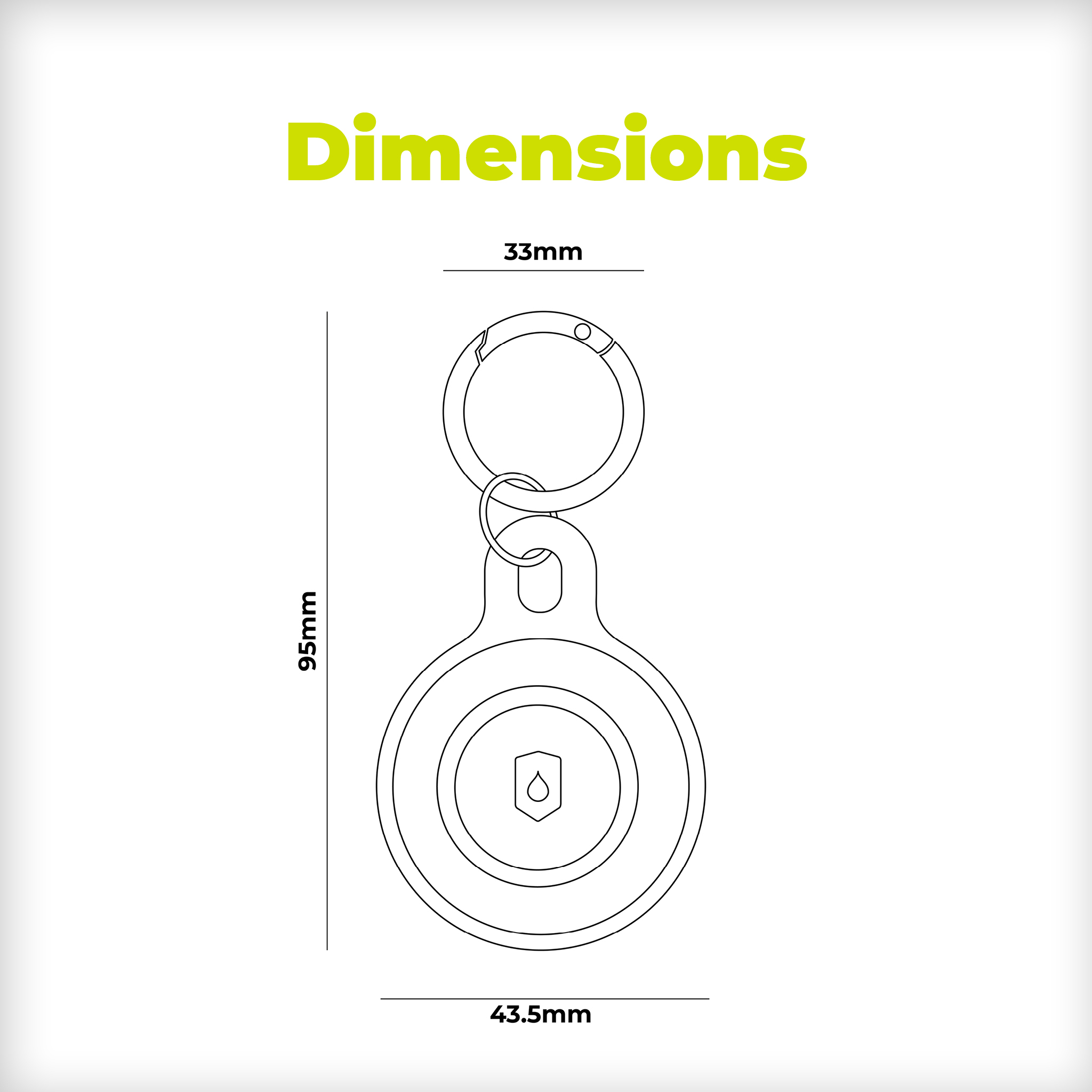 AirTag Outdoor Keychain Blue | Mobile Origin